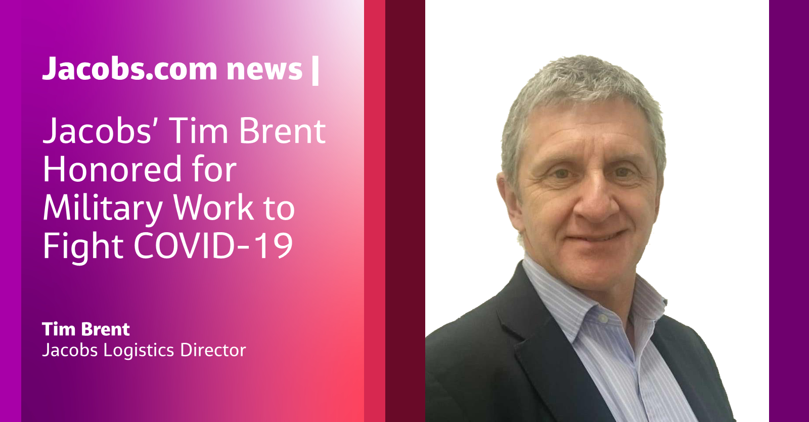 Jacobs Employee Honored for Military Work to Fight COVID-19 | Jacobs