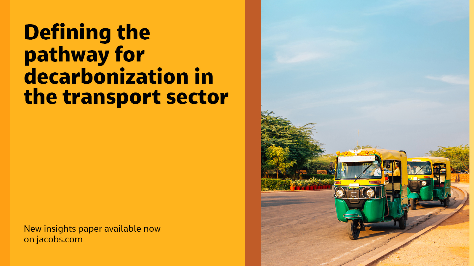 Defining the Pathway for Decarbonization in the Transport Sector | Jacobs
